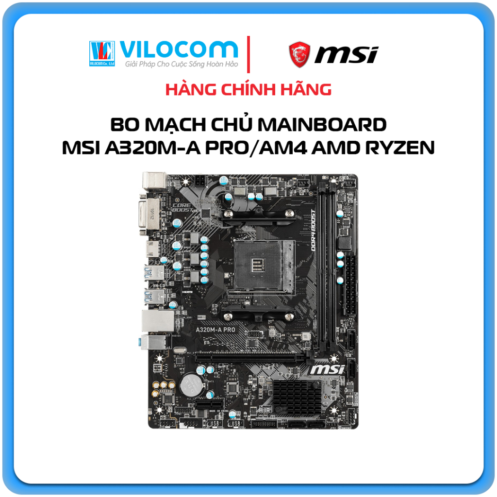 [Mới100%] Bo Mạch Chủ Mainboard MSI - ASUS A320M-A-E PRO (AMD A320 ...