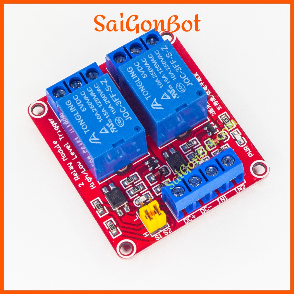 2 Relay (5V/12V) High/Low (H/L) Level Trigger Module | Shopee Việt Nam