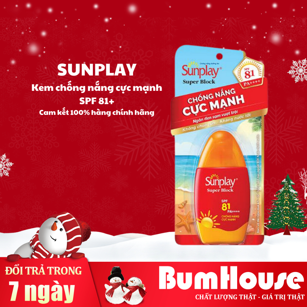 Sữa chống nắng Sunplay cực mạnh Sunplay Super Block SPF 81, PA++++ 30g ...
