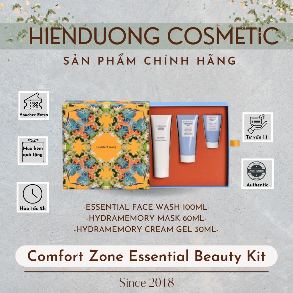 Comfort zone Essential Beauty Cleansing Hydrating Beauty Kit | Shopee Việt Nam