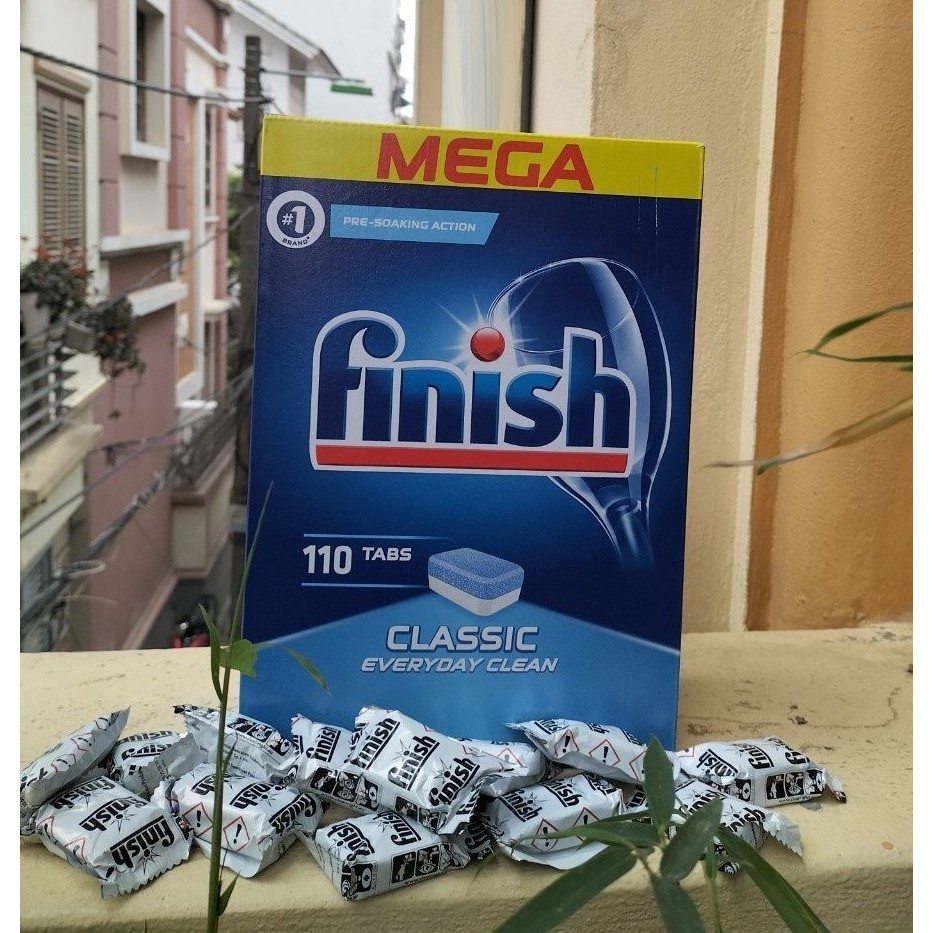 Viên rửa bát finish 110 viên, viên rửa bát finish 3in1 tổng hợp, viên ...