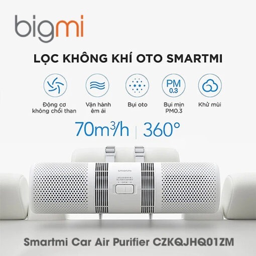 Máy lọc không khí ô tô Xiaomi Smartmi Car Air Purifier CZKQJHQ01ZM ...