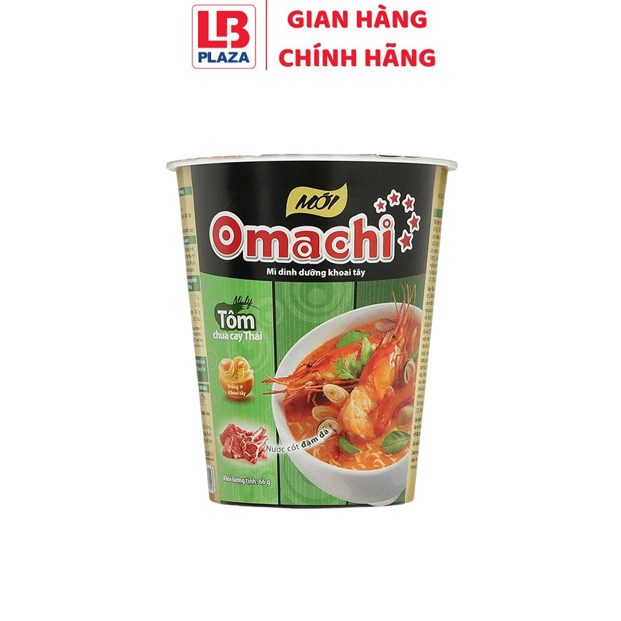 Mì Omachi cốc 66g tôm chua cay Thái | Shopee Việt Nam