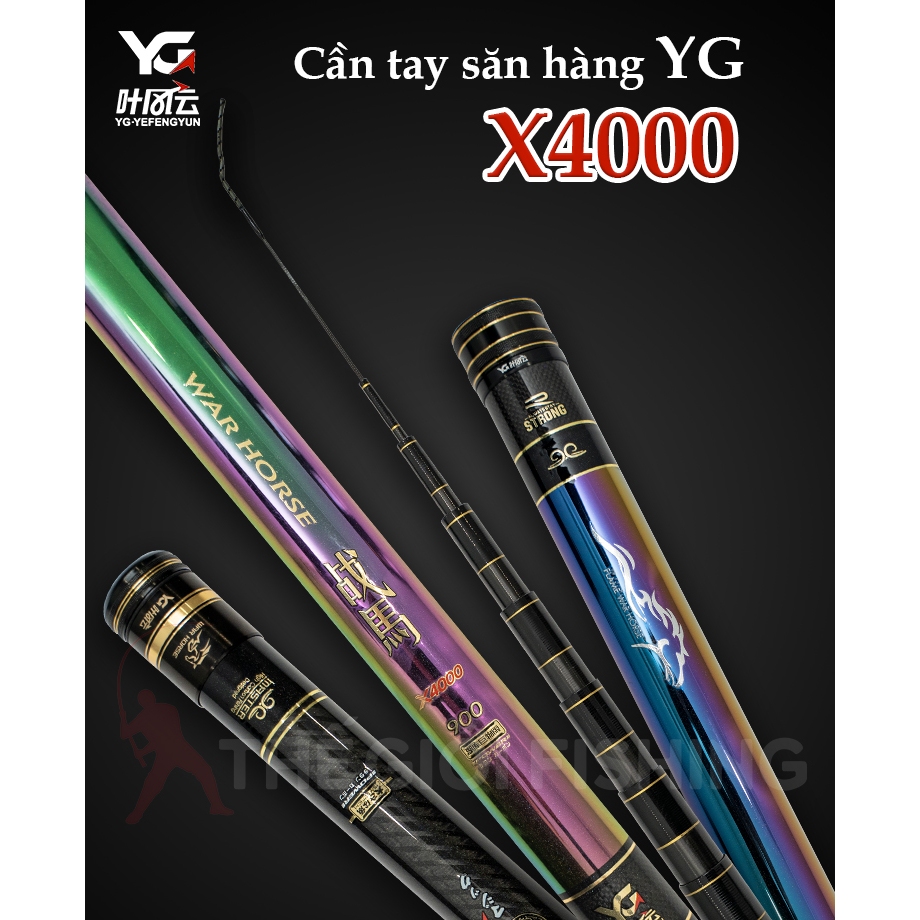 Cần tay săn hàng YG X4000 Bảo hành 3 lóng trọn đời trừ lóng gốc tặng lóng ngọn đi kèm | Shopee ...