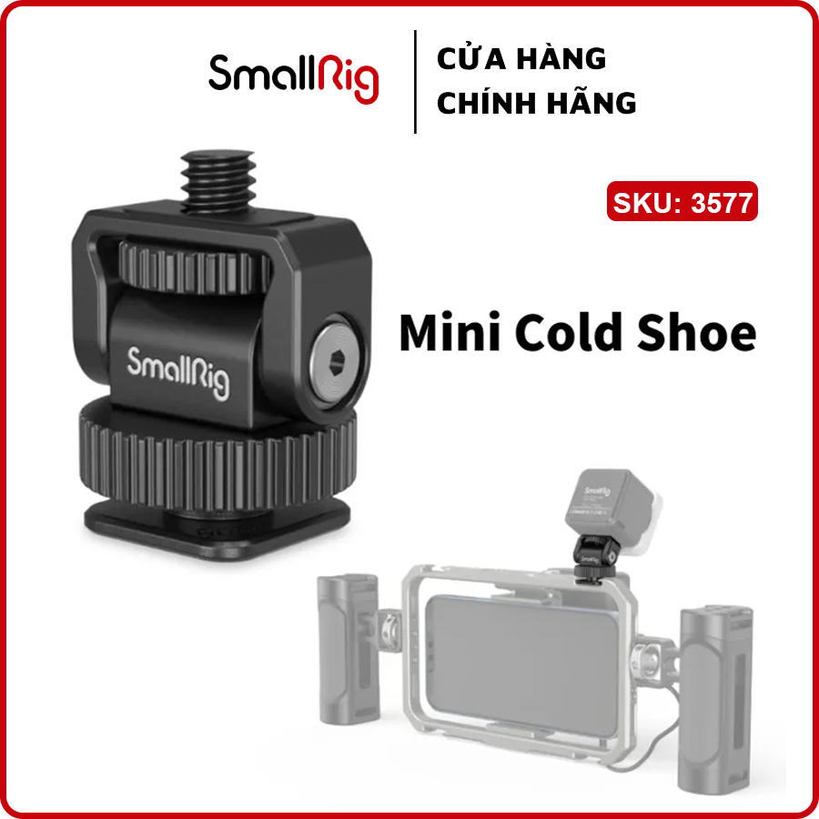 Smallrig 3577 - Đầu Ballhead Mini Cold Shoe Mount Đầu Ốc 1/4"-20 Tiêu ...