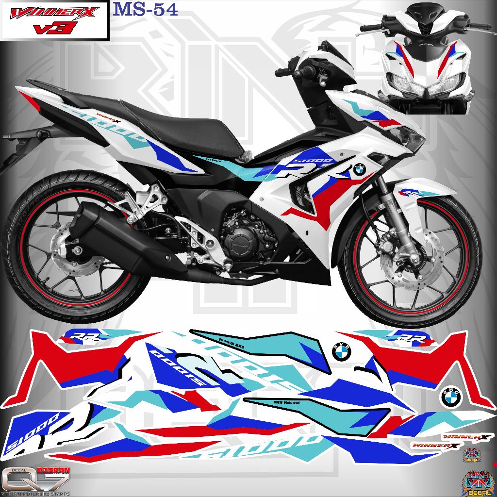 Tem rời Winner X V3 - áp dụng nhiều màu - MS54 - decalq7 | Shopee Việt Nam