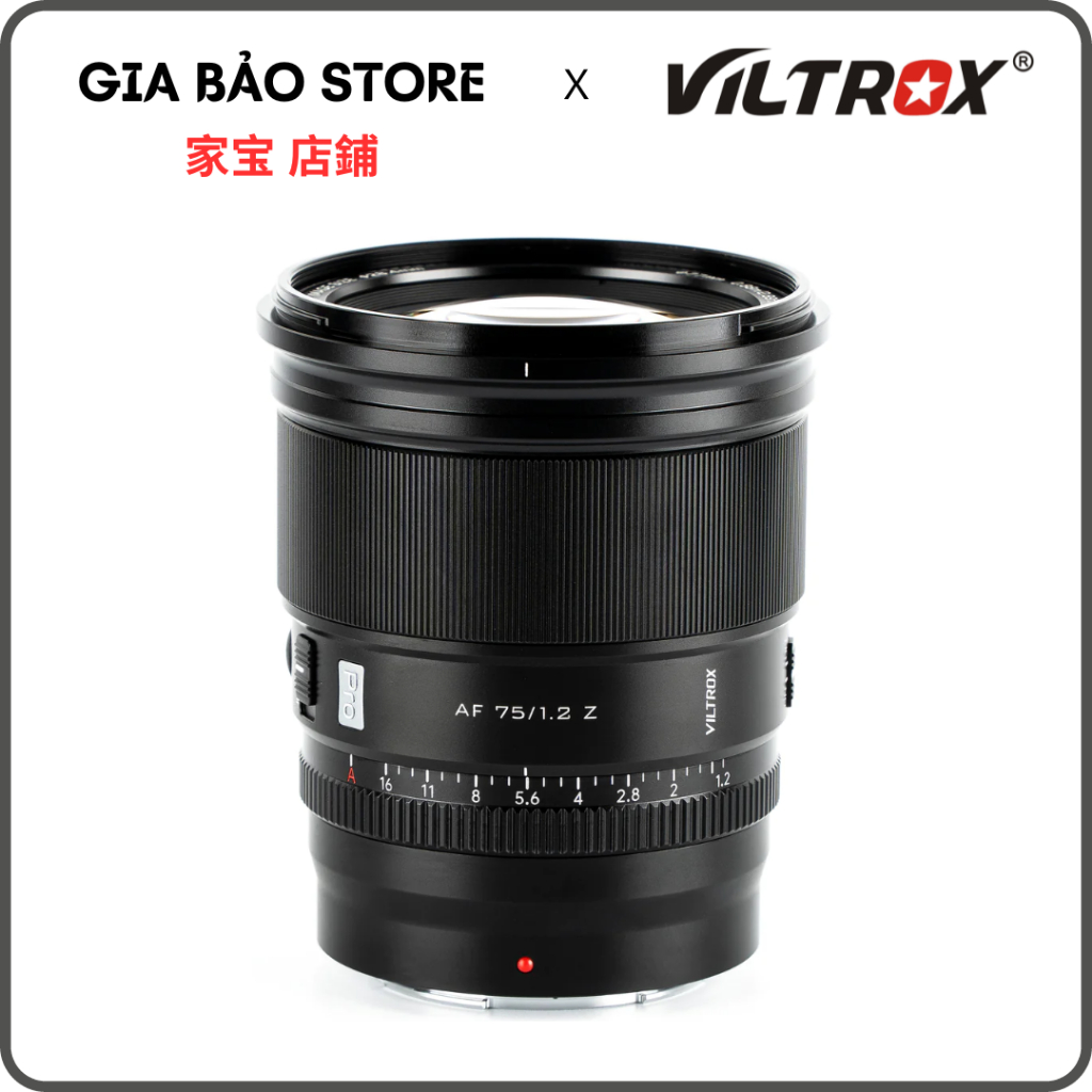 Ống Kính VILTROX PRO Series 75mm F1.2 Z - Mount Auto Focus Large Aperture APS-C Prime Lens Cho ...