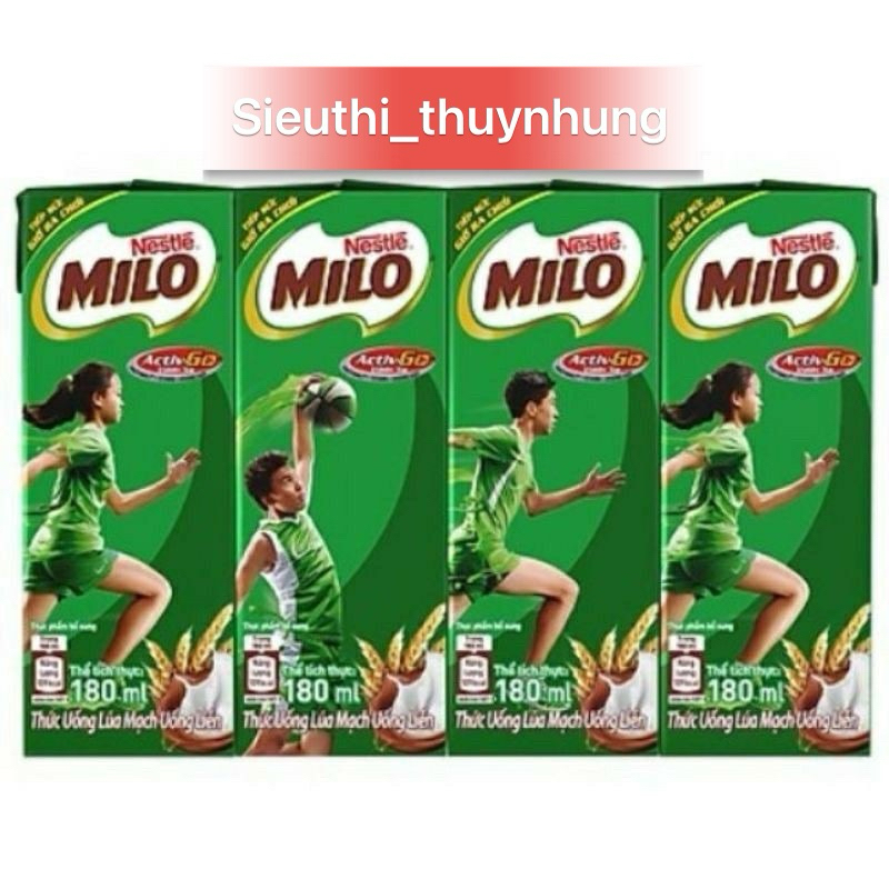 1 vỉ 4 Hộp Sữa MiLo 180ml | Shopee Việt Nam