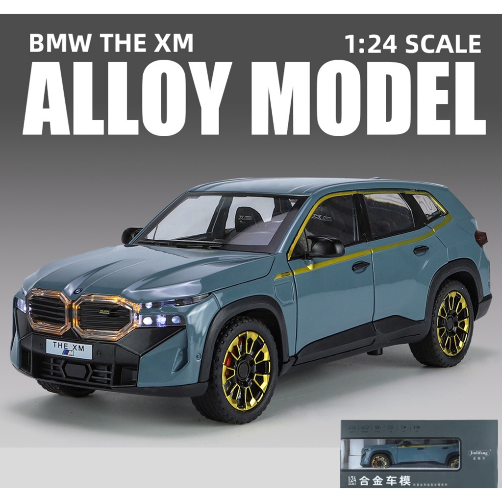 Xe mô hình sắt BMW The XM TẶNG KÈM BIỂN SỐ full kính tỉ lệ 1:24 hãng ...