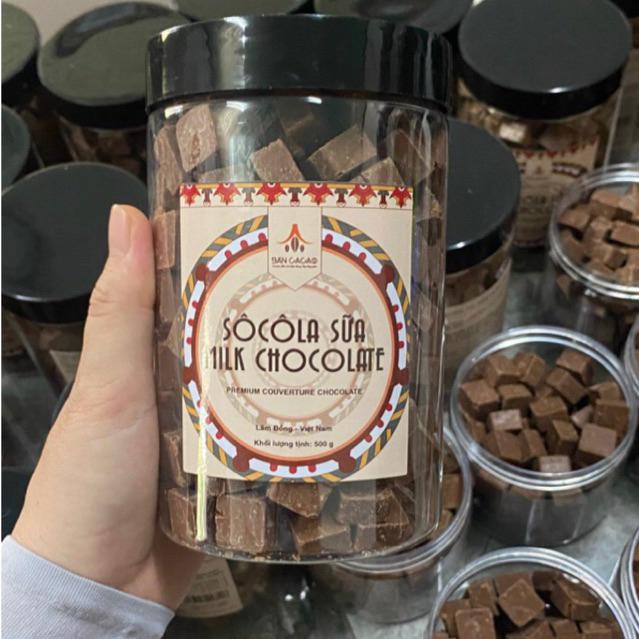 Socola Sữa cao cấp Bản cacao - Socola Việt Nam - Milk chocolate ...