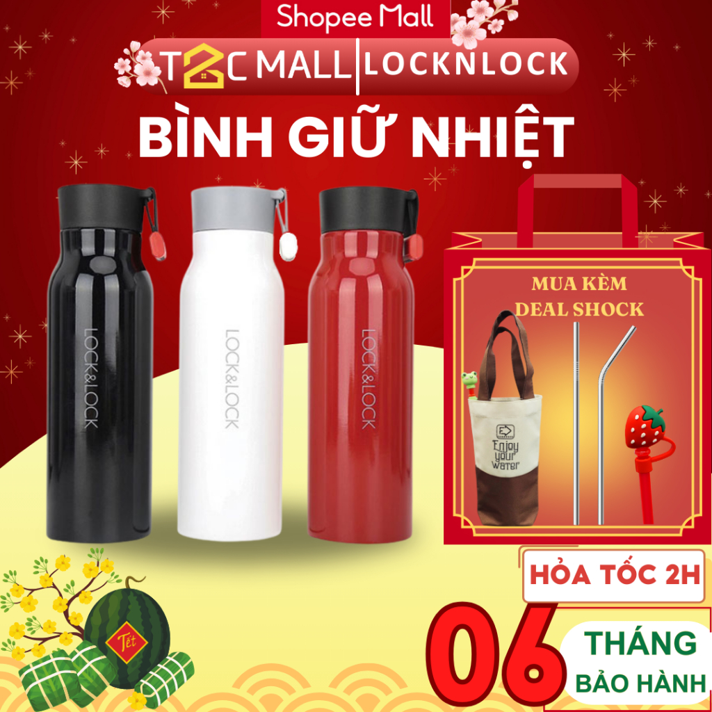 Bình Giữ Nhiệt LocknLock , chất liệu Thép Không Gỉ 500ML Name Tumbler ...