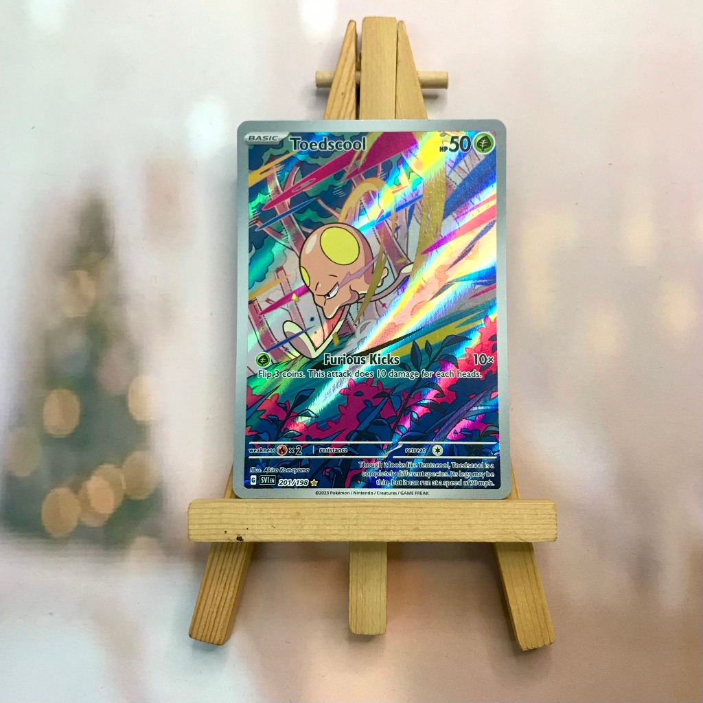 Thẻ hình Pokemon Toedscool 201/198 - Bài lẻ Illustration Rare tiếng Anh ...