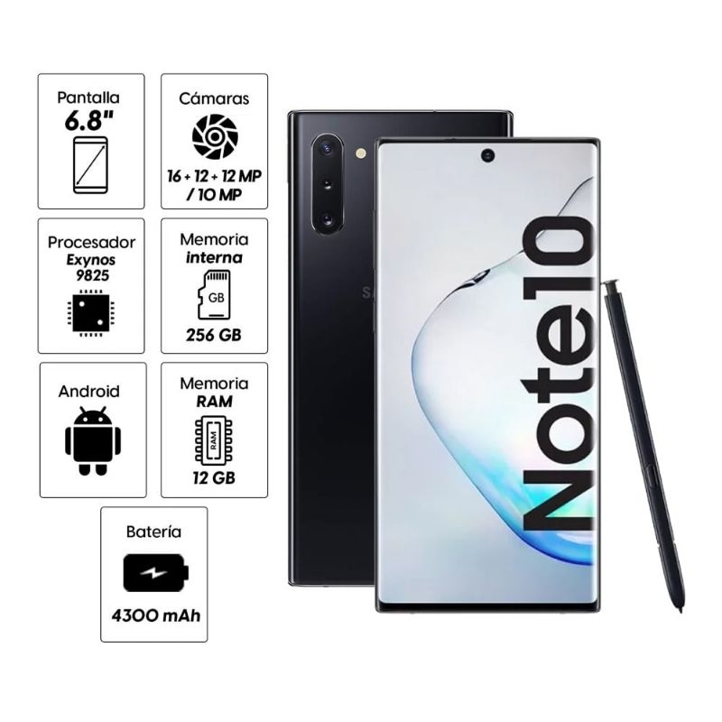 Điện Thoại Samsung Galaxy Note 10 Plus bản Mỹ Ram 12GB/256GB Snapdragon 855 Pin 4300mAh | Shopee ...