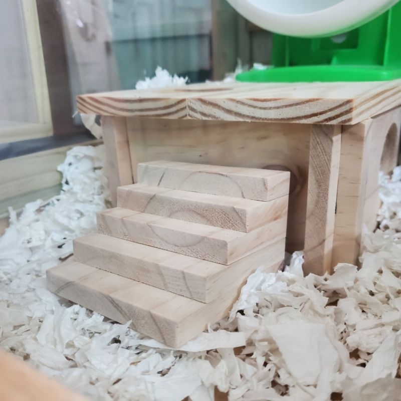 Cầu Thang Gỗ Đơn Giản Cho Hamster, Decor Lồng Hamster | Shopee Việt Nam