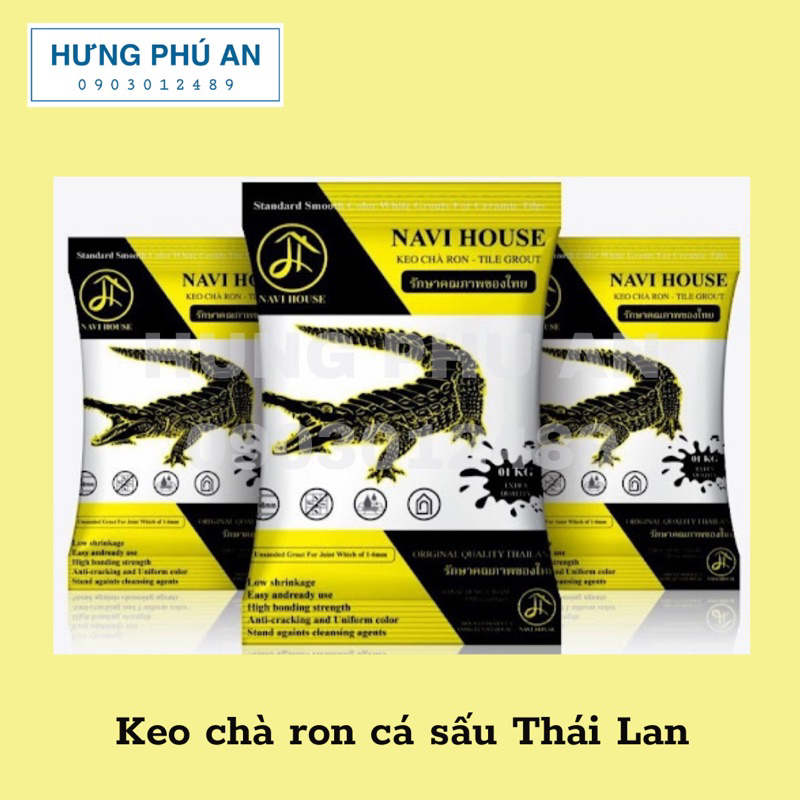 Keo Chà Ron Cá Sấu màu trắng Navi House Thái Lan - túi 1kg | Shopee ...