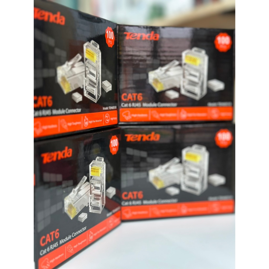 Đầu nối mạng LAN RJ45 Cat 6e TENDA TEH60510 | Shopee Việt Nam