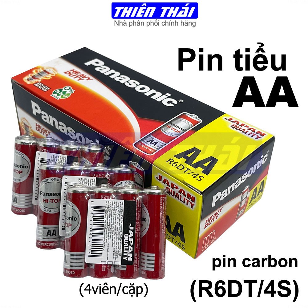 Hộp 40 viên / 60 viên pin AA Panasonic R6DT/4S,pin tiểu hàng chính hãng ...