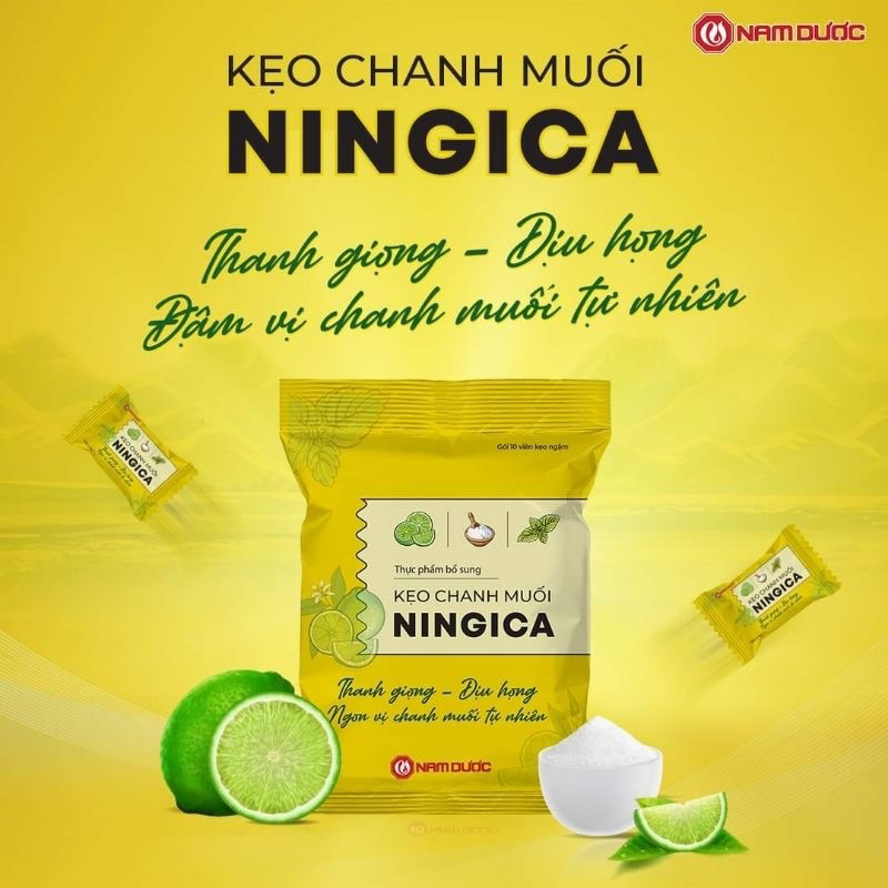 Kẹo chanh muối Nam Dược - gói 10 viên | Shopee Việt Nam