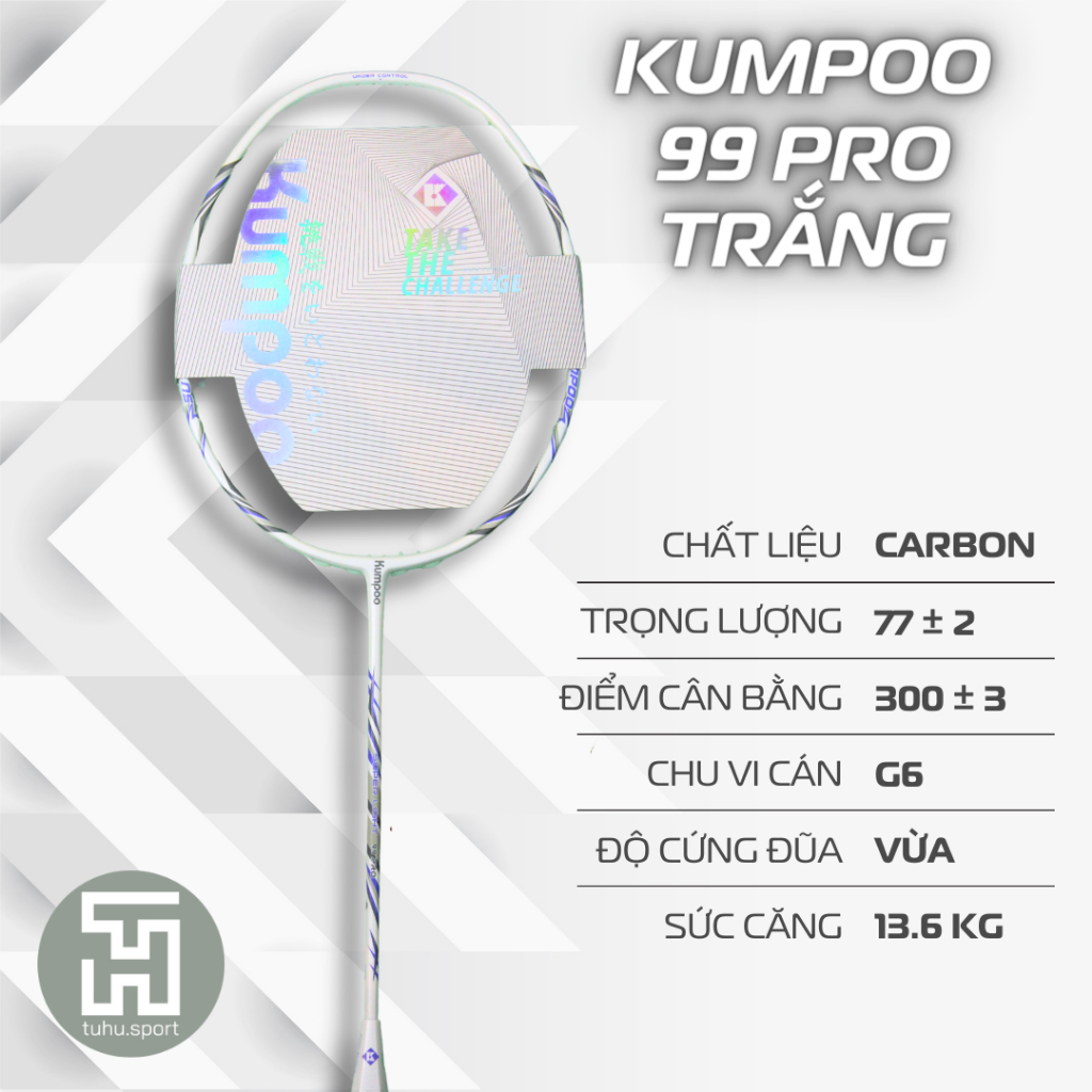 Vợt Cầu Lông Kumpoo Super Light 99 Pro Chính Hãng 100% Căng Tối Đa 13.6 ...
