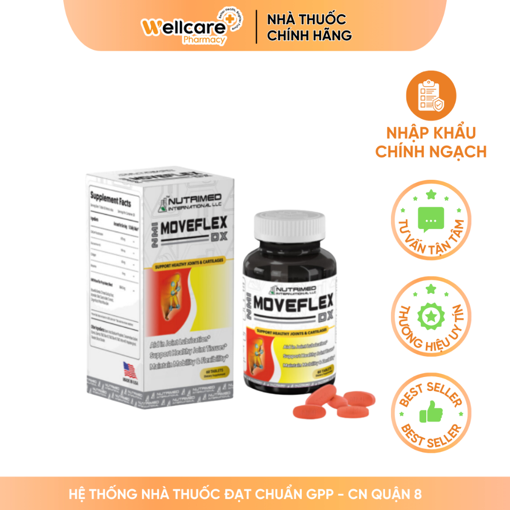 [SALE DATE 04/2026] Viên uống NMI Moveflex DX-Lọ 90 viên Bổ sung ...