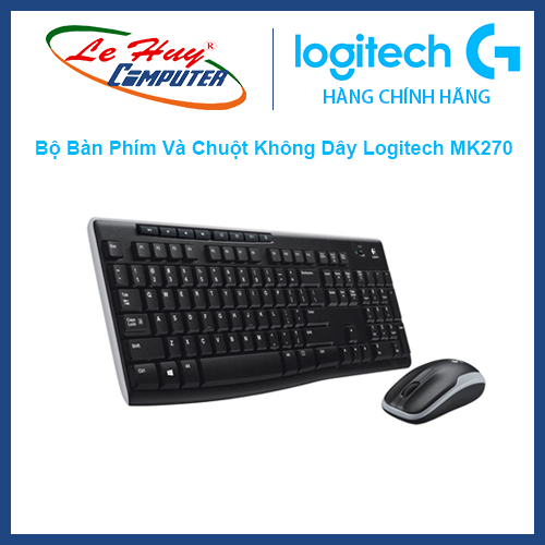 Bộ Bàn Phím Và Chuột Không Dây Logitech MK270 | Shopee Việt Nam