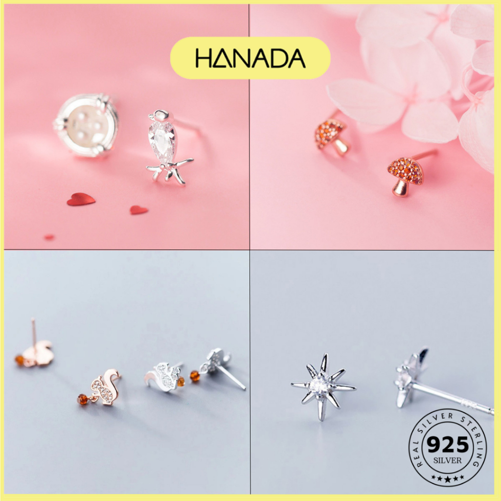 Sale Bỏ Mẫu Đồng Giá 59K Bông Tai Bạc 925 HANADA C16 | Shopee Việt Nam
