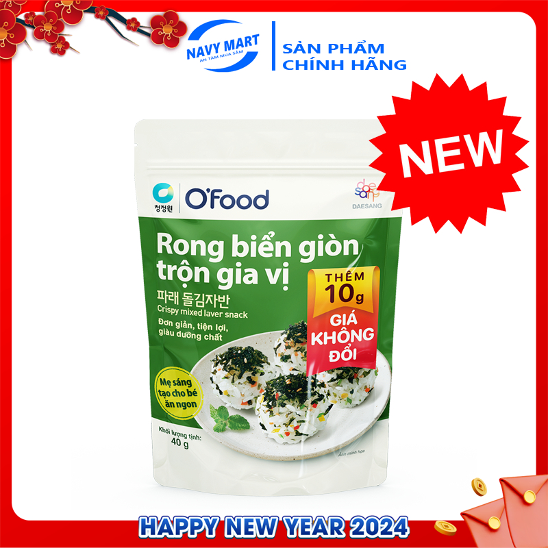 Rong biển giòn O'food trộn gia vị túi 40g chính hãng Daesang | Shopee ...