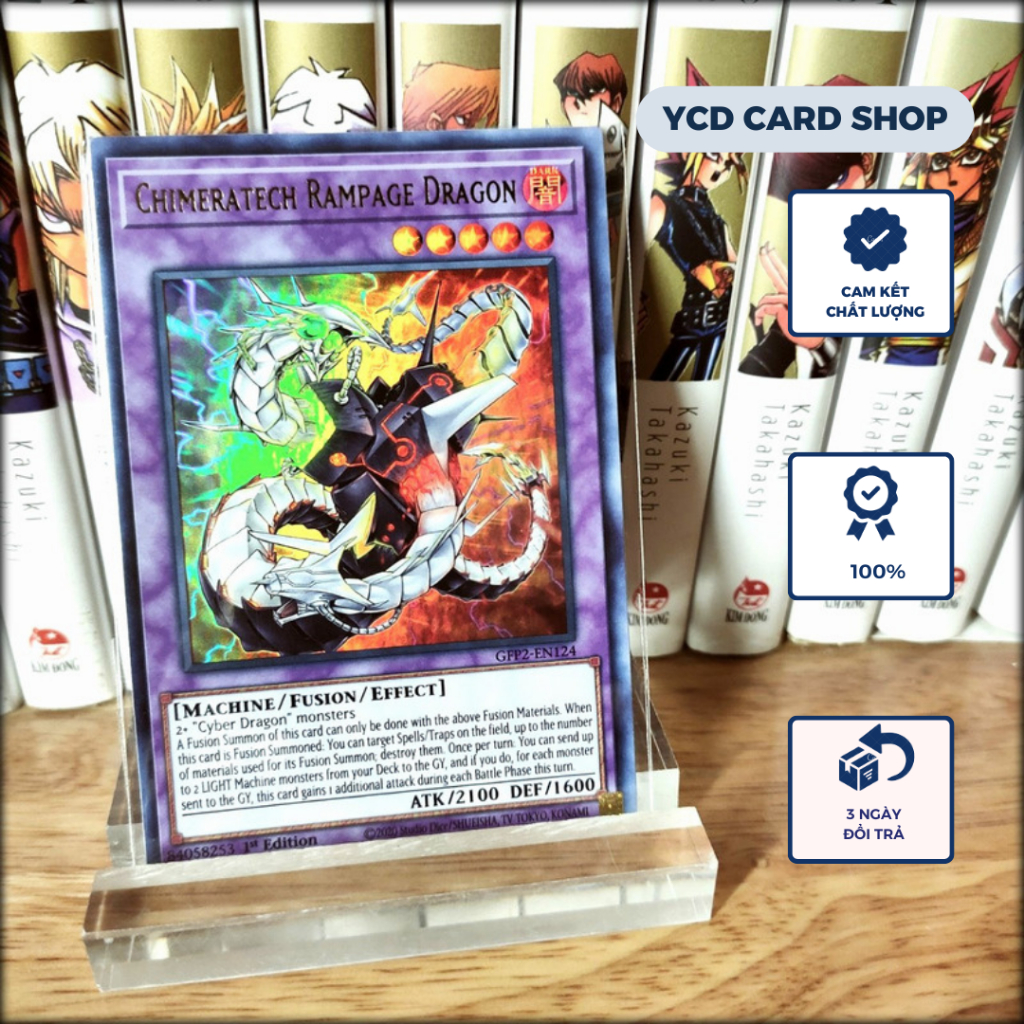 Thẻ bài yugioh chính hãng Chimeratech Rampage Dragon – Ultra Rare ...
