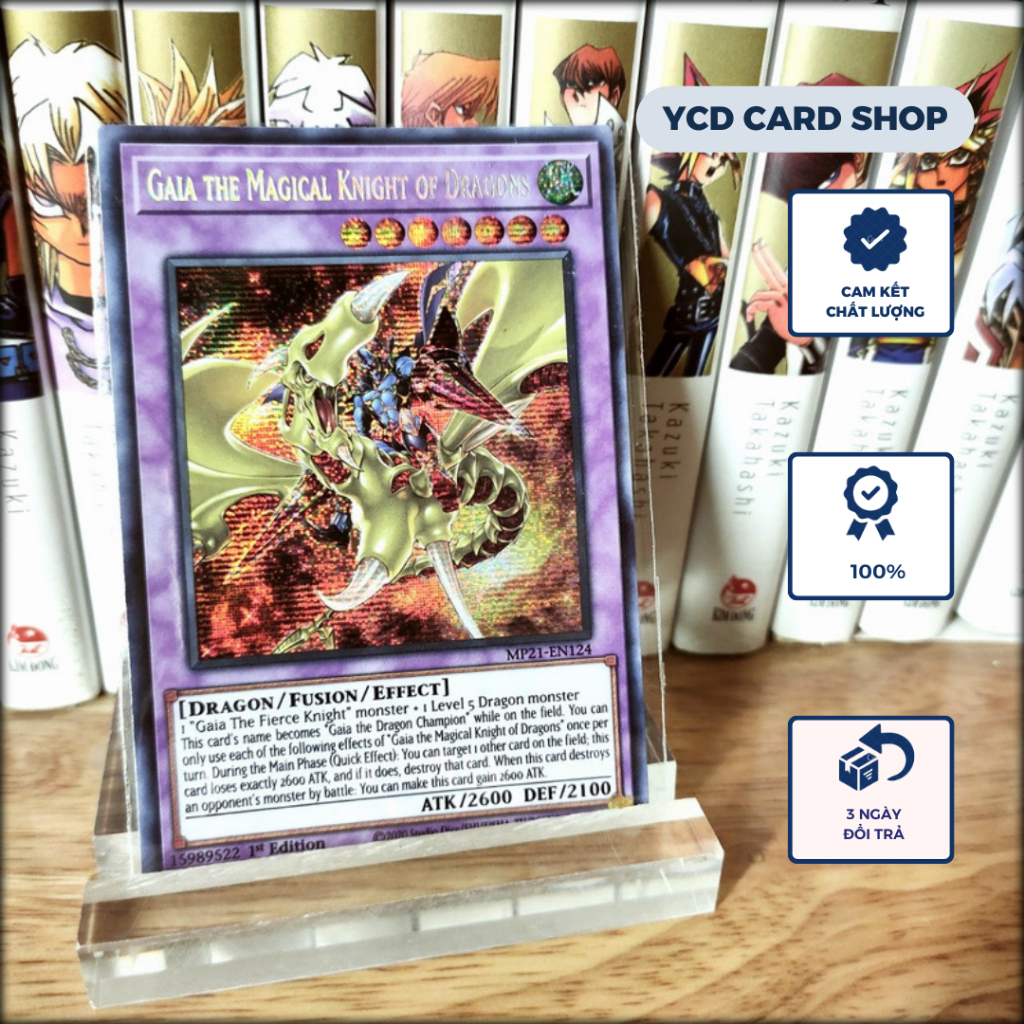 Thẻ bài yugioh chính hãng Gaia the Magical Knight of Dragons ...