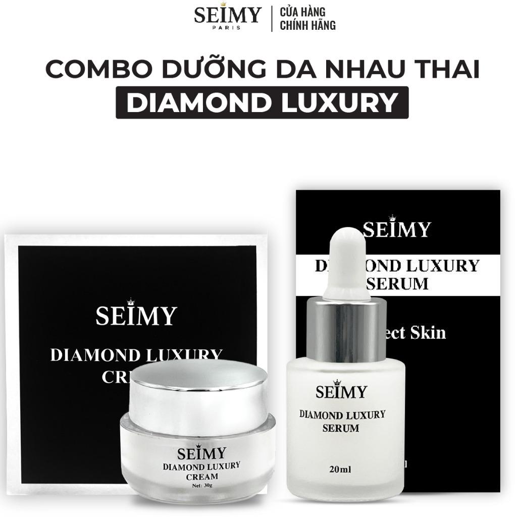 Bộ Kem Và Serum Dưỡng Da Seimy - Diamond Luxury Cream 30ml , Diamond ...