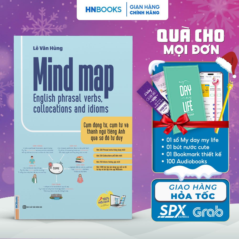 Sách - Mind Map English phrasal verbs, collocations and idioms - Cụm ...