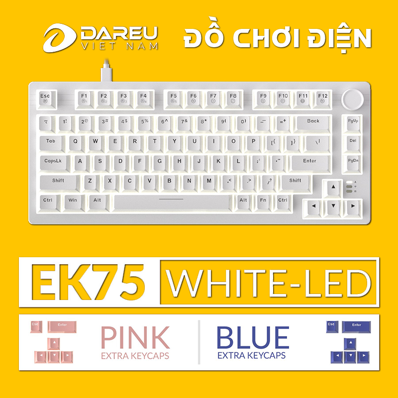 Bàn phím cơ Gaming DAREU EK75/EK75 PRO (RGB strip, DareU DREAM switch ...