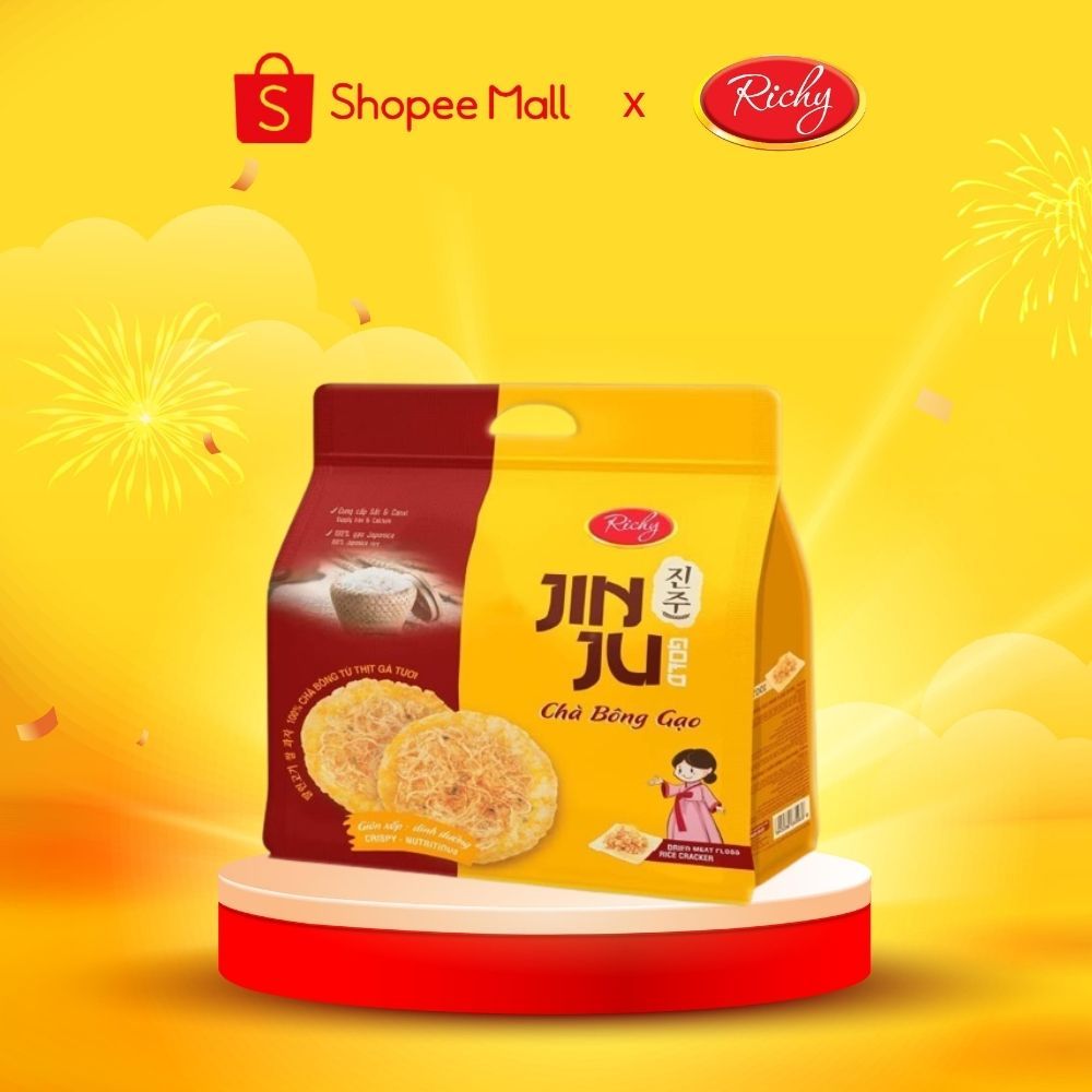 [Mua 1 Tặng 1 - DATE 09.2025] Bánh Gạo JINJU Chà Bông hương vị Hàn Quốc Richy 168g | Shopee Việt Nam