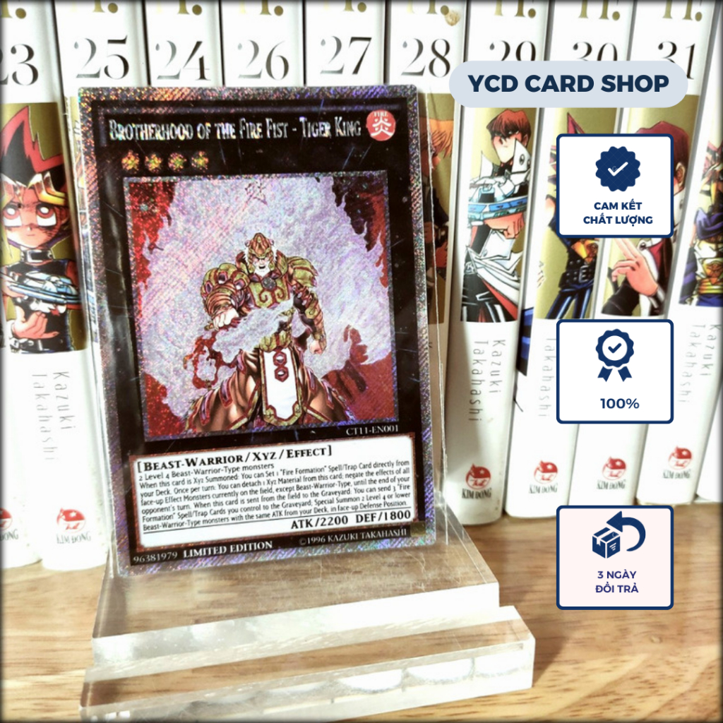 Thẻ bài yugioh chính hãng Brotherhood Of The Fire Fist – Tiger King ...
