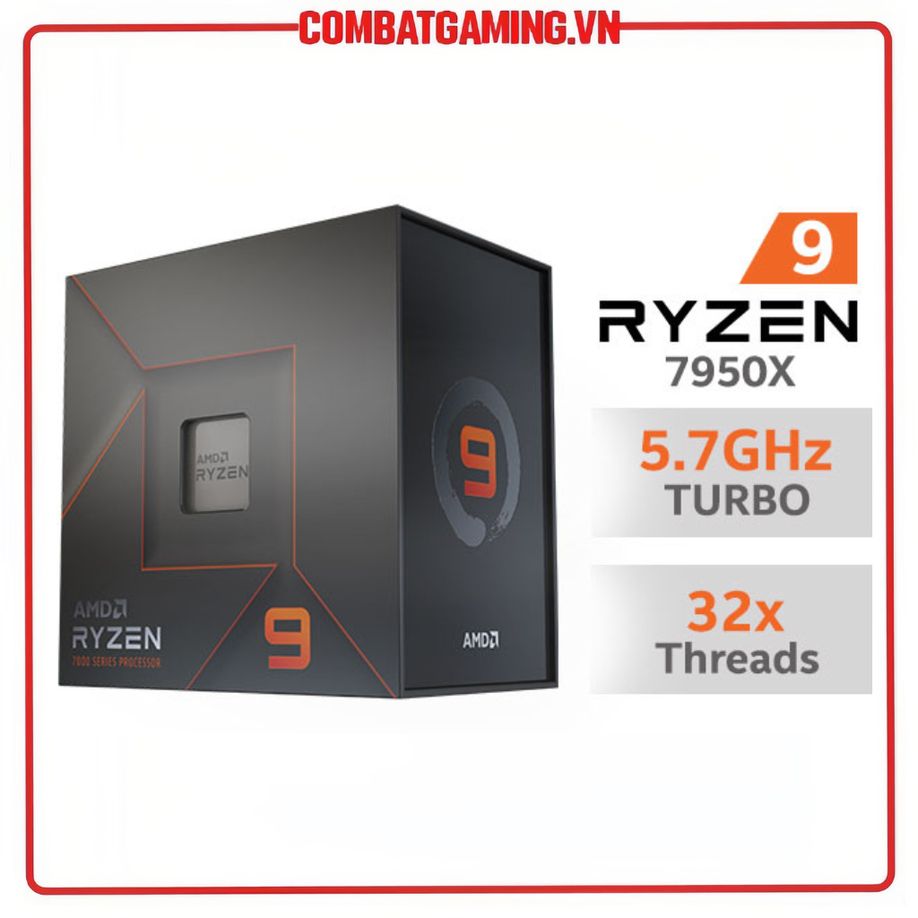 Bộ Vi Xử Lý CPU AMD Ryzen 5 7600X Ryzen 7 7700X 7800X3D Ryzen 9 7900X 7900X3D 7950X 7950X3D Hàng ...
