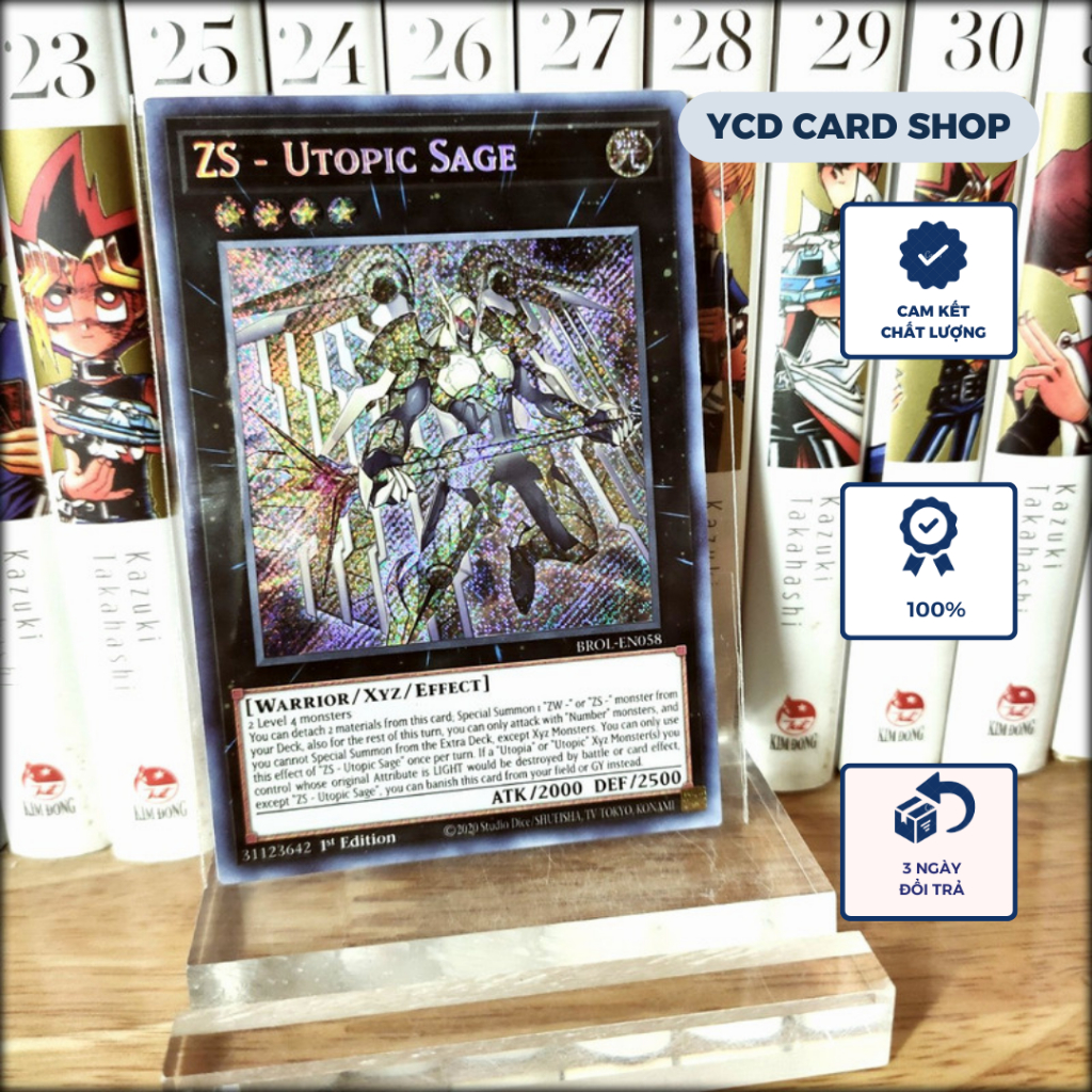 Thẻ bài yugioh chính hãng ZS Utopic Sage – Secret Rare | Shopee Việt Nam