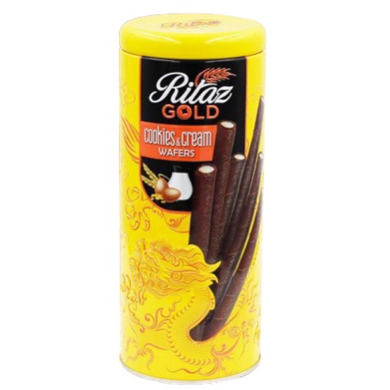 BÁNH QUẾ RITAZ GOLD NHÂN KEM VANI/ SOCOLA LON THIẾC 80G | Shopee Việt Nam