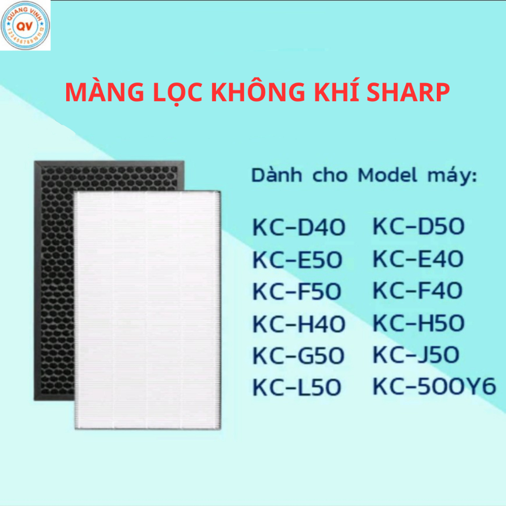 Màng lọc không khí Sharp KC-J50, D50, H50, E50, E40, F50, F40, H40, G50, D40, 500Y6, màng lọc ...