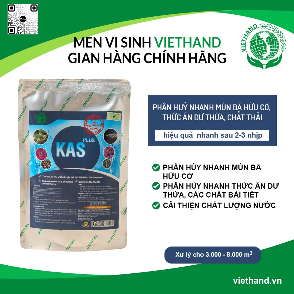 Men Vi Sinh Việt Hand Viethand Kas Plus Xử Lý Nước đáy Cho Cá Ốc Dạng Gói 200g Shopee Việt Nam