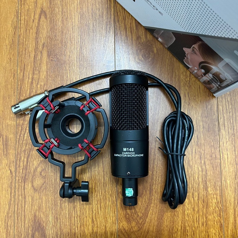 Micro thu âm livestream chuyên nghiệp M148 hỗ trợ nguồn 48v kèm dây ...