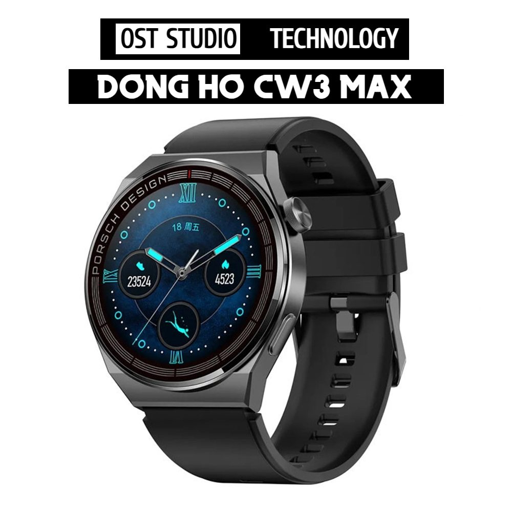 Đồng Hồ Thông Minh CW3 Max( MD3 Max), Đồng Hồ Thông Minh Mặt Tròn Nam ...