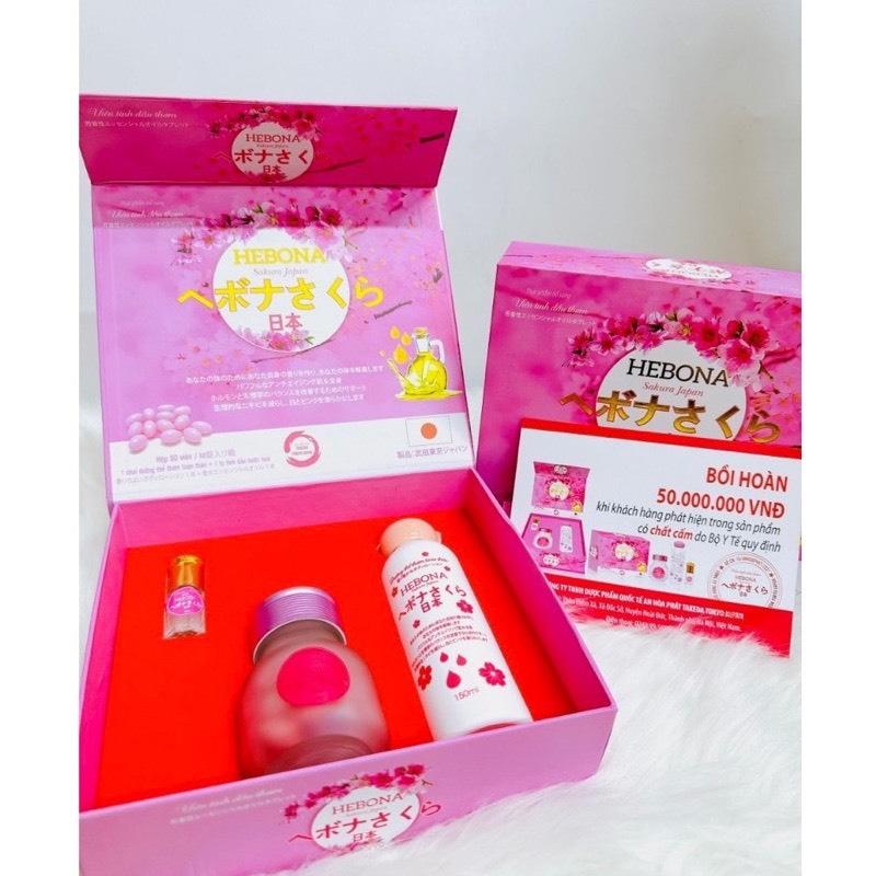 (Chính Hãng ) Viên uống làm thơm cơ thể Hebona phiên bản mới cao cấp ...
