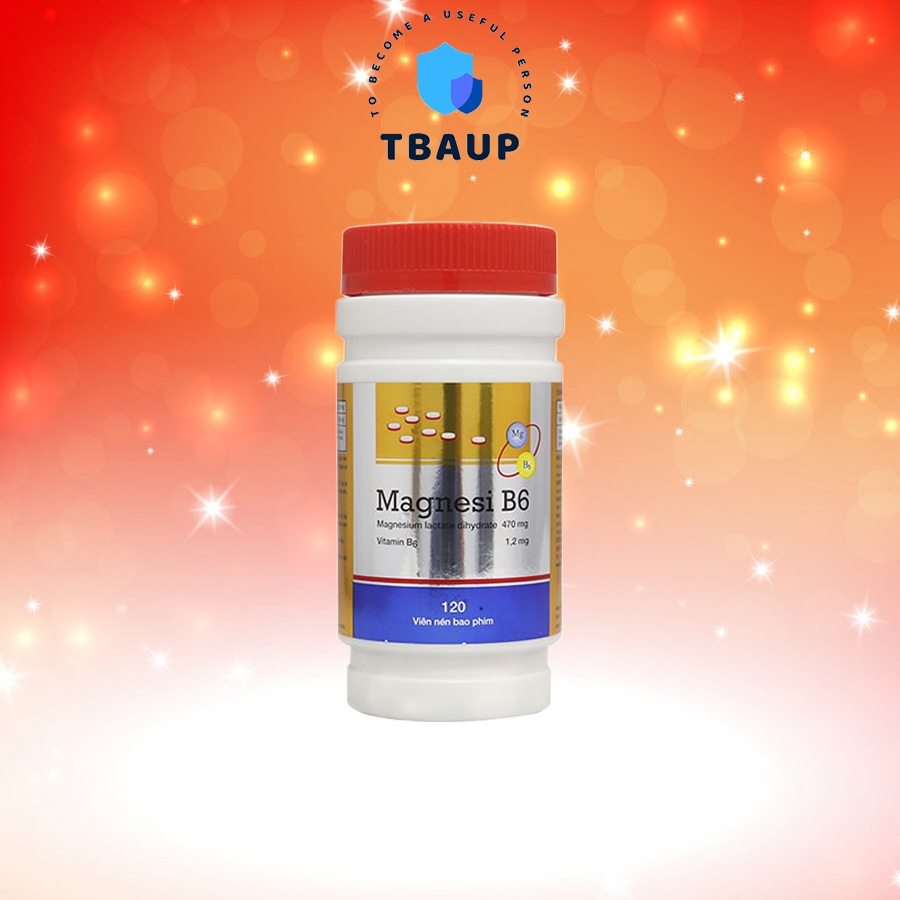 Viên uống Magnesi B6 bổ sung Magie & vitamin B6 giúp giảm chuột rút ...