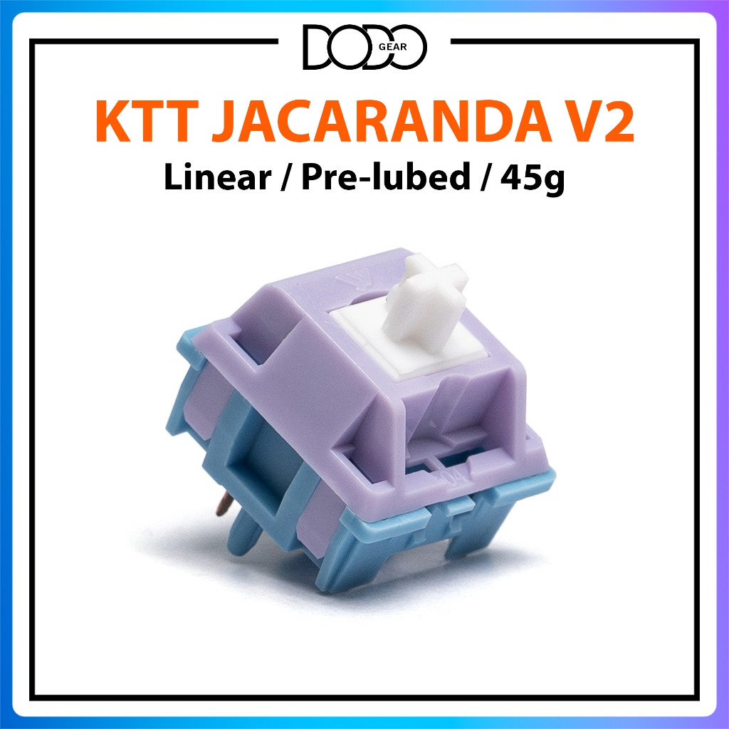 Switch KTT Jacaranda V2 Blue Berry Linear 45g công tắc bàn phím Switch KTT Blue Berry Jacaranda ...