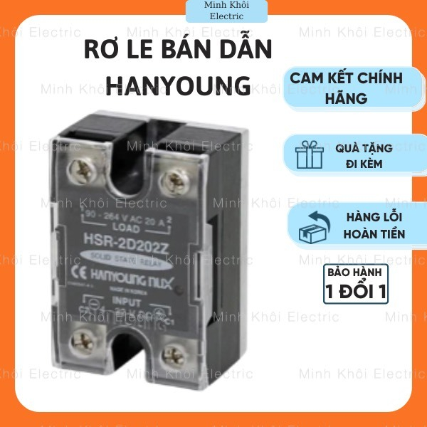 Rơ le bán dẫn Hanyoung HSR-2D402Z, HSR-2A402Z,relay bán dẫn Hanyoung.relay rắn,solid state,bộ ...