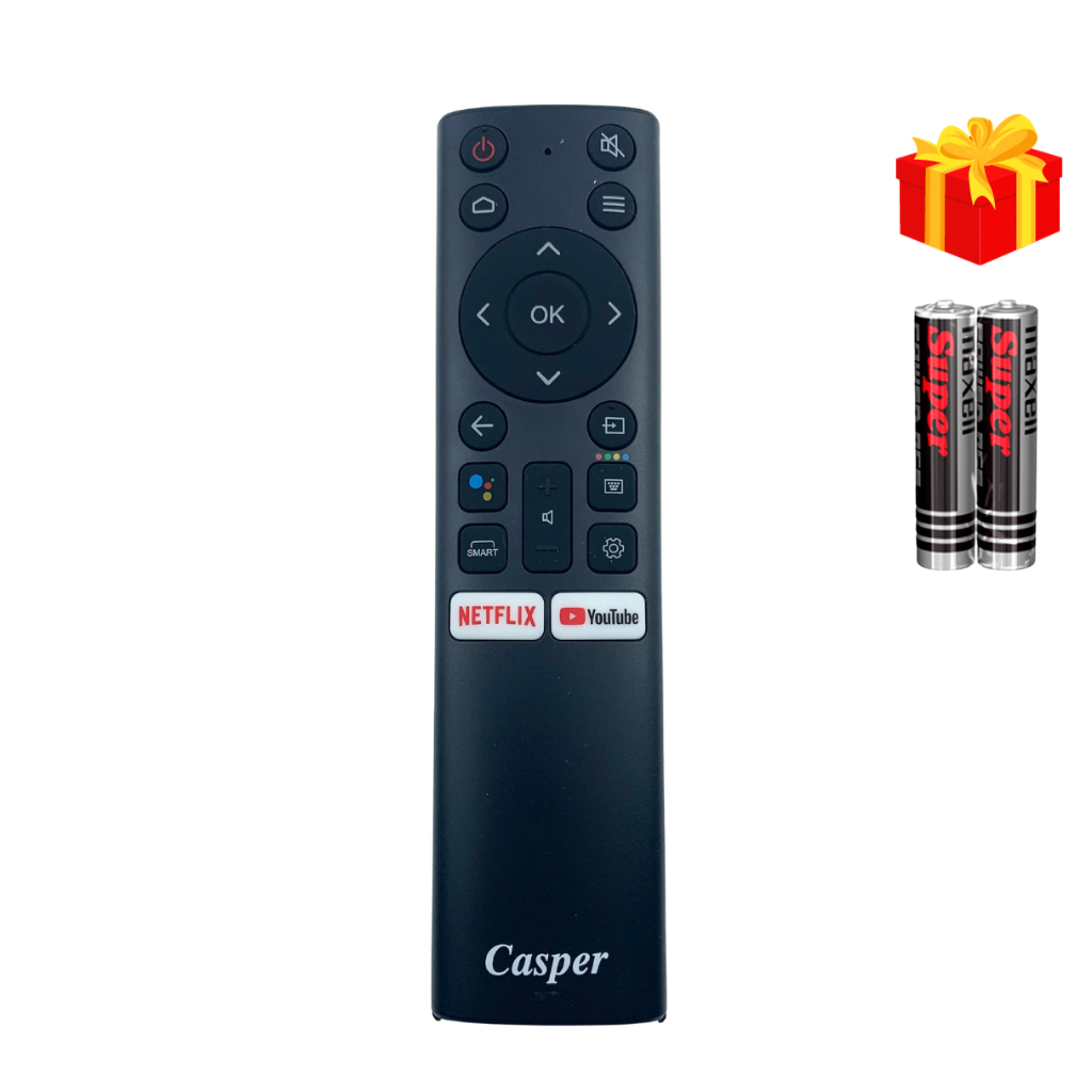 Remote điều khiển tivi Casper Mã 05, Điều Khiển TV Casper Netflix ...