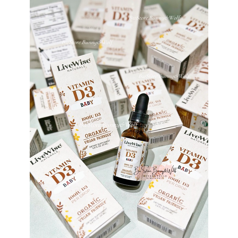 MẪU MỚI - Vitamin D3 Tinh Khiết Thuần Chay Livewise Naturals Mỹ 24ml ...