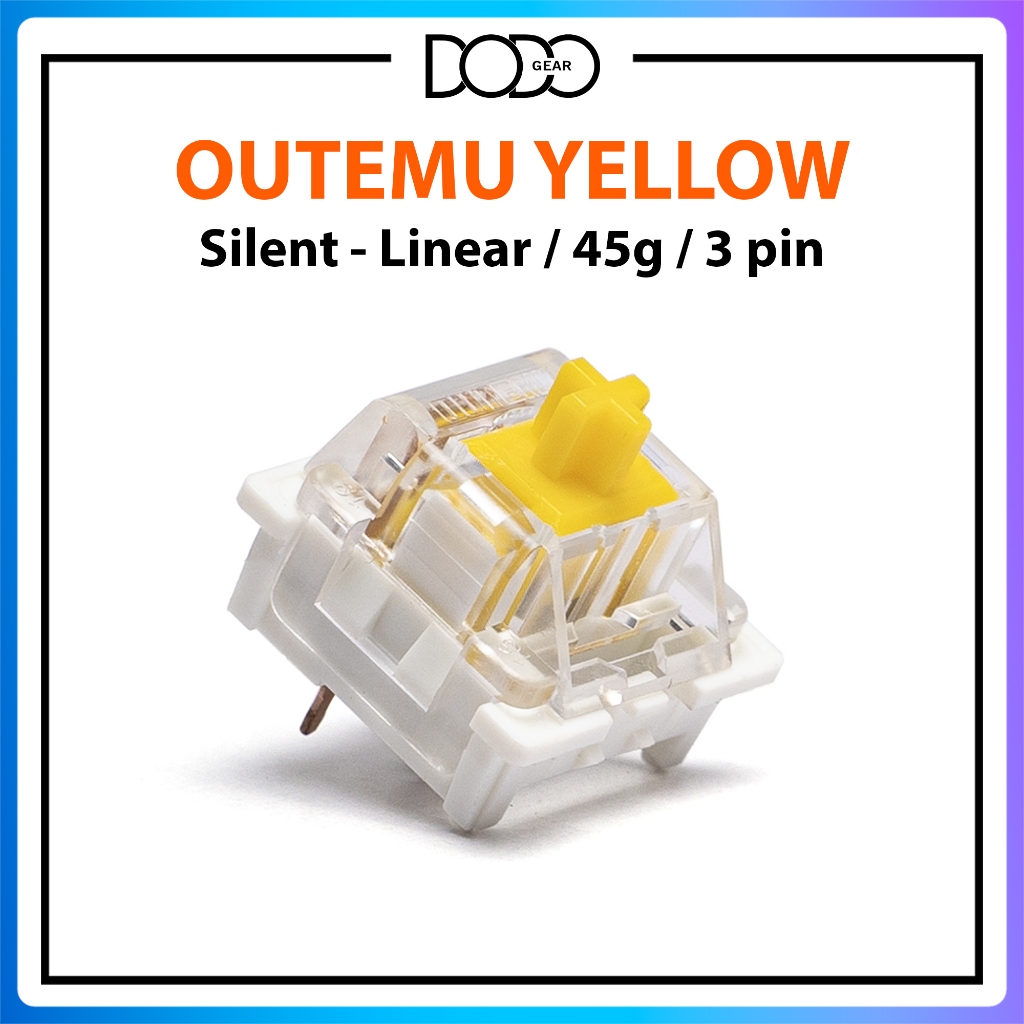 Switch Outemu Silent Lime Peach Crystal Gray White Yellow công tắc bàn phím Switch Silent yên ...