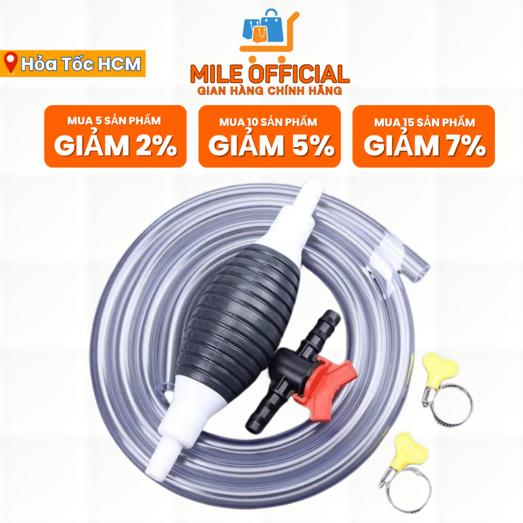 Dụng Cụ Bơm Hút Chất Lỏng Bóp Tay Tiện Lợi Ống Hút Thay Nước Bể Hồ Cá