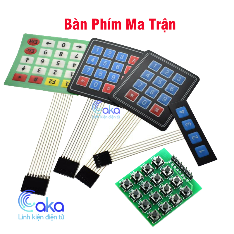Bàn phím ma trận mềm 1x4 3x4 4x4 4x5 Keypad | Shopee Việt Nam